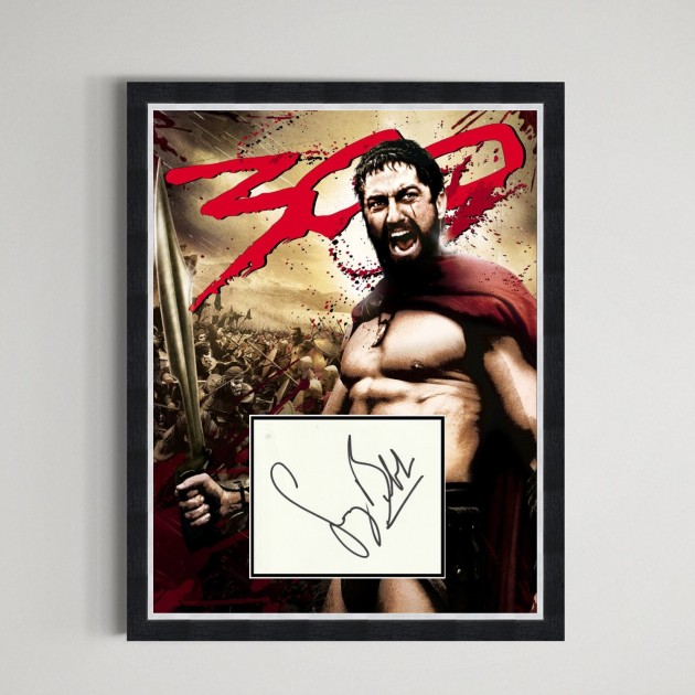 Gerard Butler Signed 300 Display - CharityStars