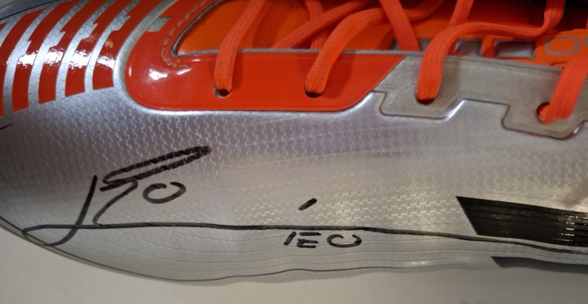 Lionel Messi's Signed Football Boot - CharityStars