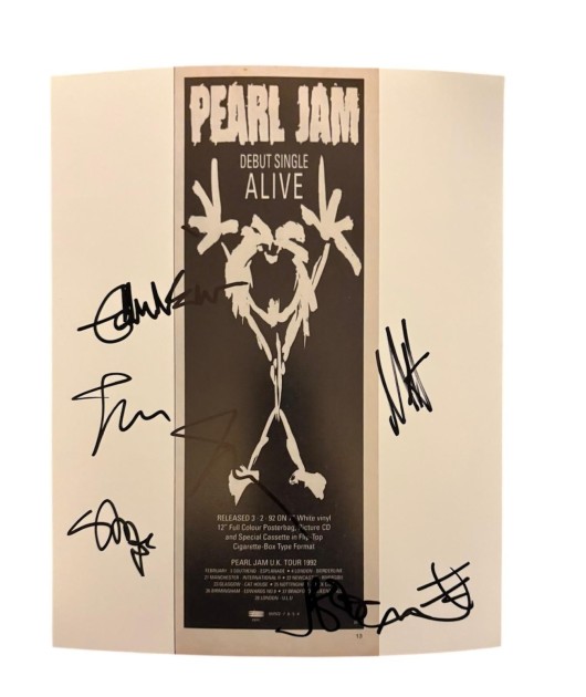 Fotografia Pearl Jam - Autografata - CharityStars