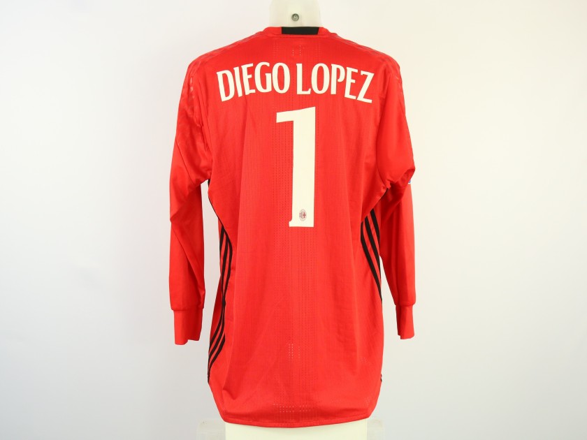 Diego Lopez's Milan Match-Issued Shirt, 2016/17 - CharityStars