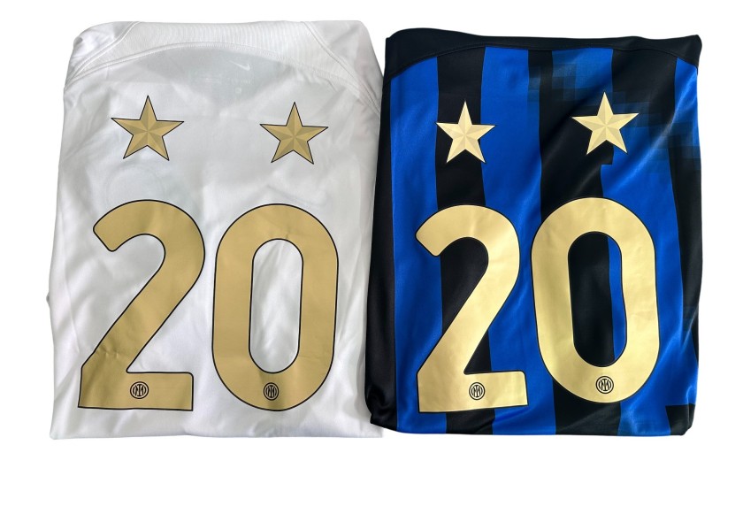 Inter Home + Away Official Shirts, 2023/24 - 20 Scudetti Special ...