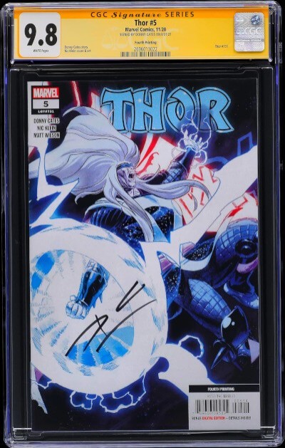 Thor #5 Comic Book Signed By Donny Cates - CharityStars