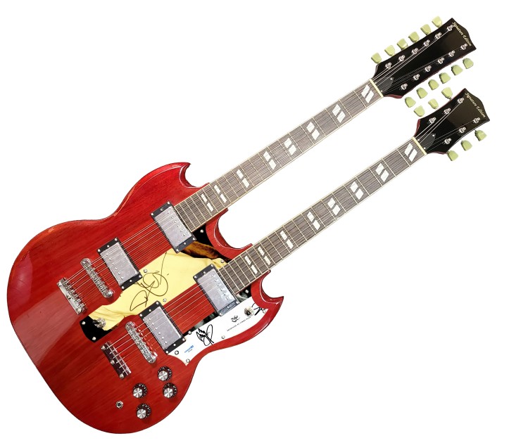 Exclusive Jimmy Page and Robert Plant of Led Zeppelin Signed Double ...