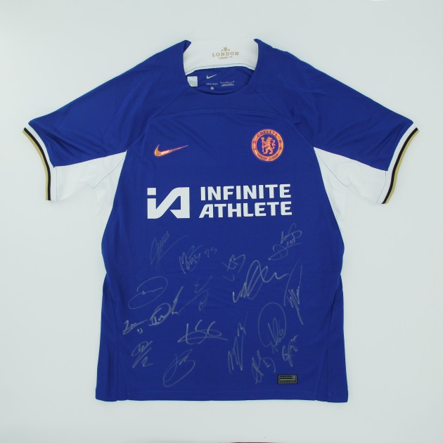 Chelsea FC 2023/24 Squad Signed Home Shirt - CharityStars