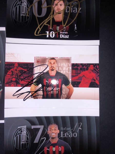 Set of Photographs Signed by AC Milan Players - CharityStars