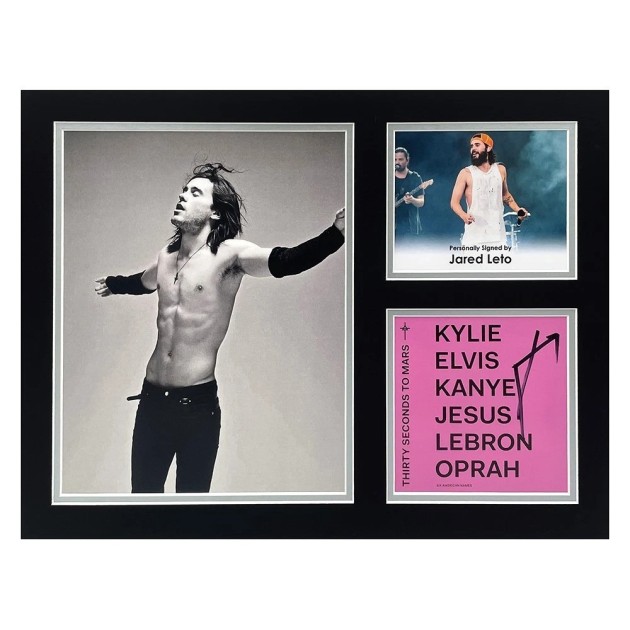Jared Leto Signed Photo Display - CharityStars