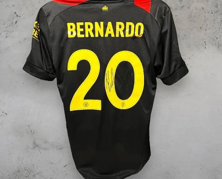 Bernardo Silva's Manchester City 2022/23 Signed Official Away Shirt ...