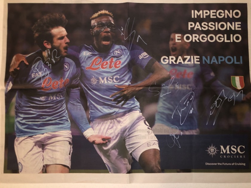 Official Napoli Poster, 2022/23 - Signed by the players - CharityStars