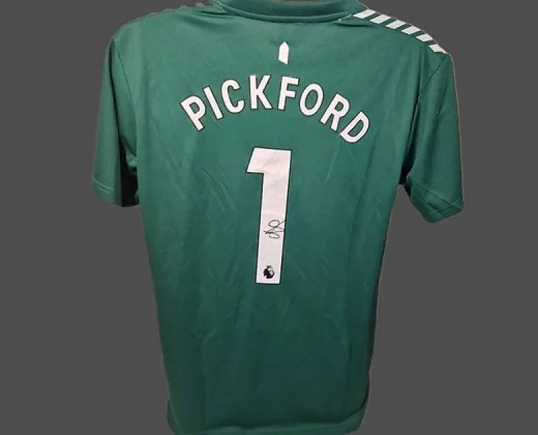 Maglia Jordan Pickford Everton, 2023/24 - Autografata - CharityStars