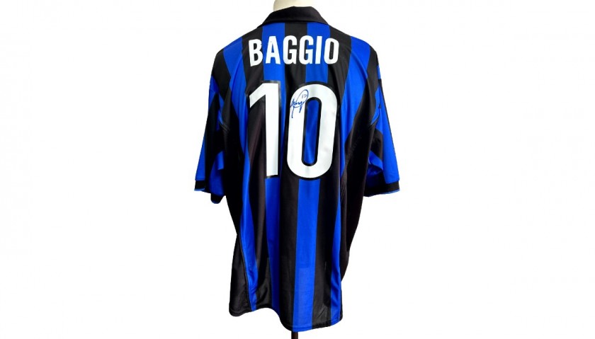 Baggio Official Inter Signed Shirt, 1998/99 - CharityStars