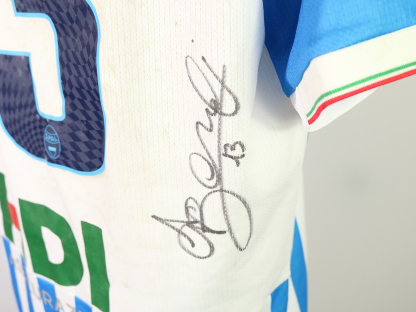Bassoli Unwashed and Signed Shirt, SPAL vs Ancona 2023 - CharityStars