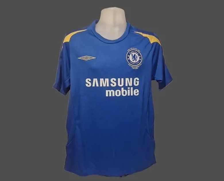 Michael Essien's Chelsea 2005/06 Signed and Framed Shirt - CharityStars