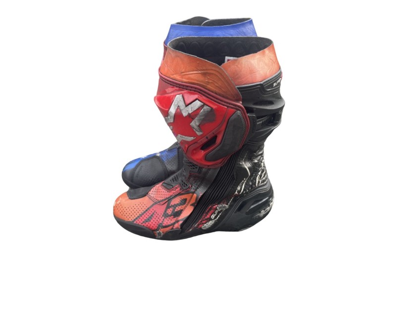 Jack Miller Signed Alpinestars Custom Designed Boots - CharityStars