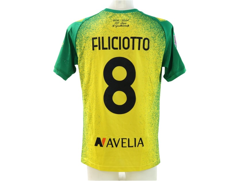 Filiciotto's Unwashed Match-Worn Shirt, Caldiero Terme vs Pergolettese ...