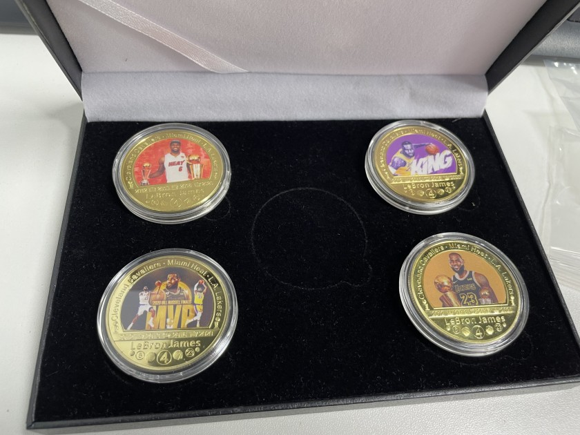 Lebron James Gold Plated Coins Box Set - CharityStars