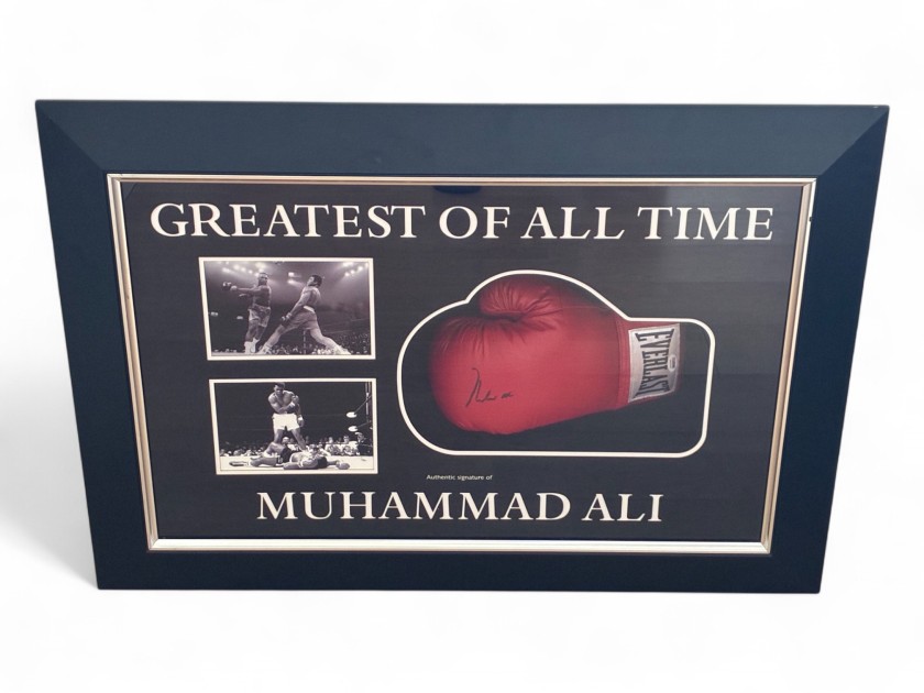Muhammad Ali Signed And Framed Boxing Glove - CharityStars