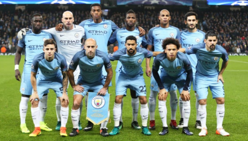 Kompany Official Manchester City Signed Shirt, 2016/17 - CharityStars
