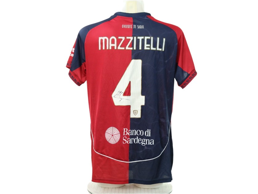Mazzitelli's Signed Unwashed Shirt, Cagliari vs Fiorentina 2025 ...