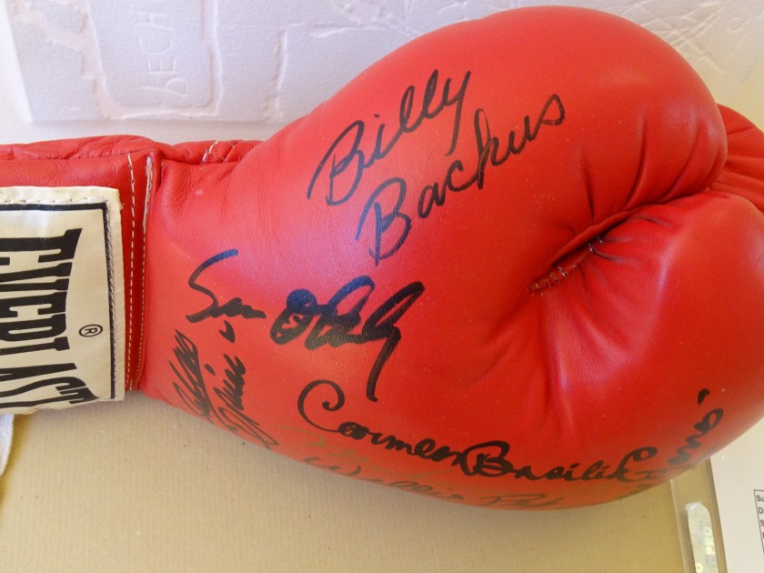 Guantone Everlast autografato da Muhammad Ali e le leggende della Boxe ...