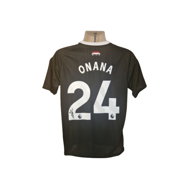 Andre Onana Manchester United 24/25 Third Signed Replica Shirt COA ...