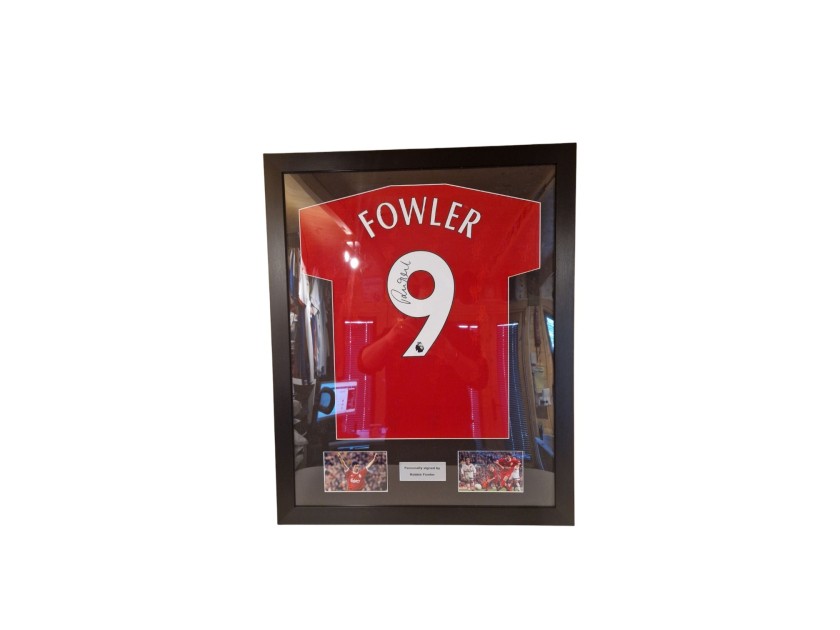Robbie Fowler's Liverpool Framed Signed Football Shirt - CharityStars