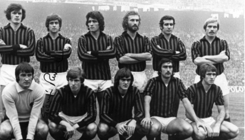 Gianni Rivera's AC Milan 1974/75 Match Shirt - CharityStars