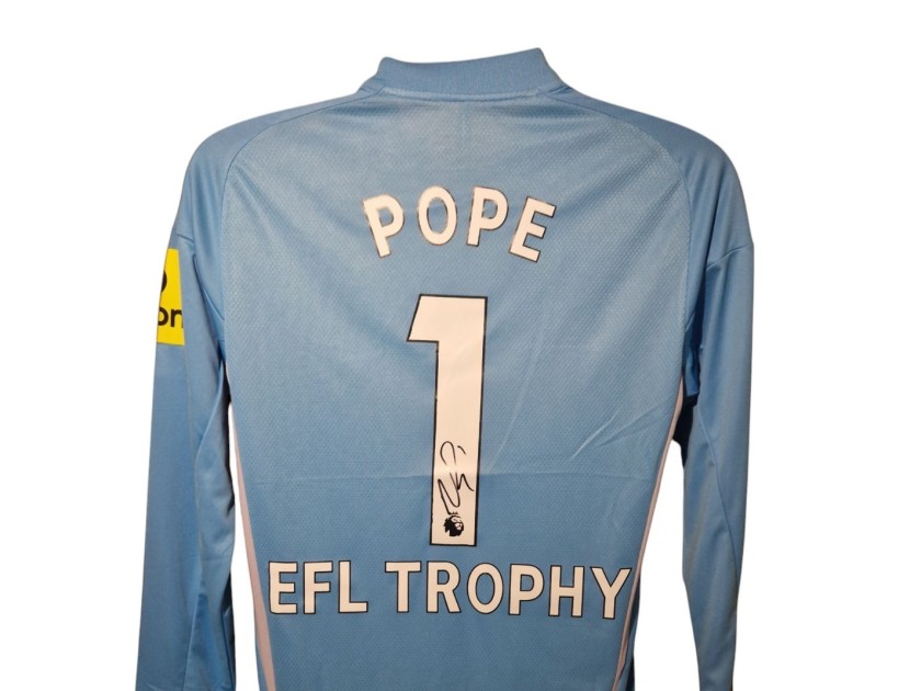 Nick Pope Newcastle United Signed 24/25 Official EFL Trophy Football ...