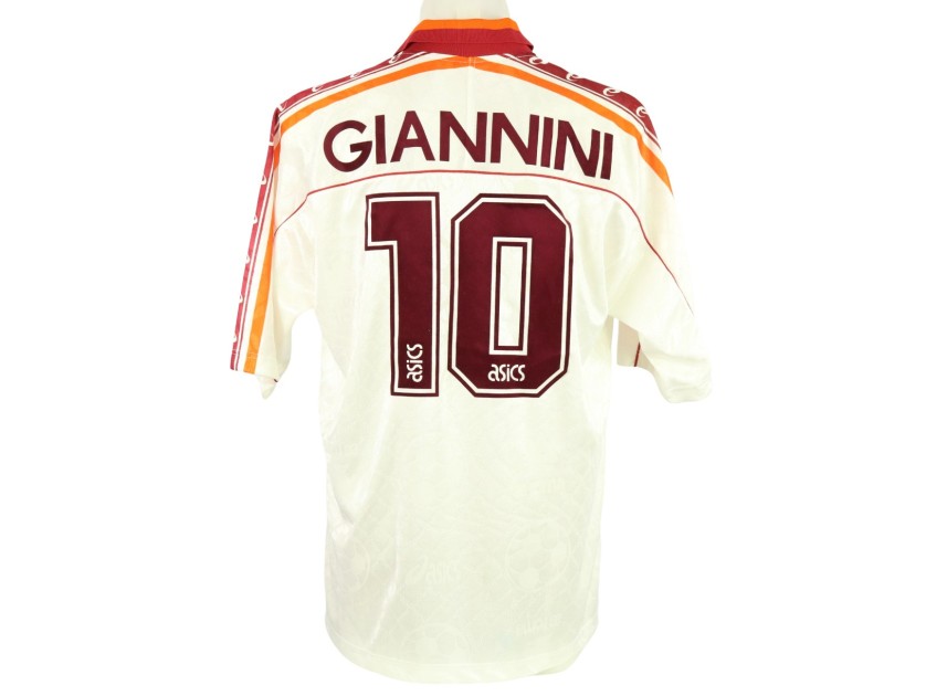Giannini AS Roma Match Shirt, 1995/96 - CharityStars