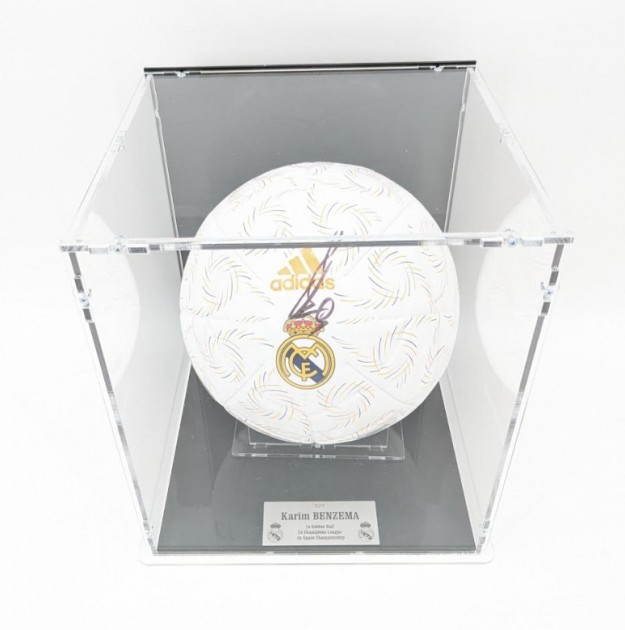 Karim Benzema Real Madrid Signed and Framed Football - CharityStars