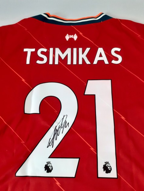 Maglia Konstantinos Tsimikas Liverpool - Autografata e incorniciata ...
