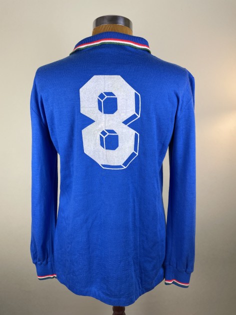 La maglia di Marco Tardelli per la partita Italia-Romania 1982 ...