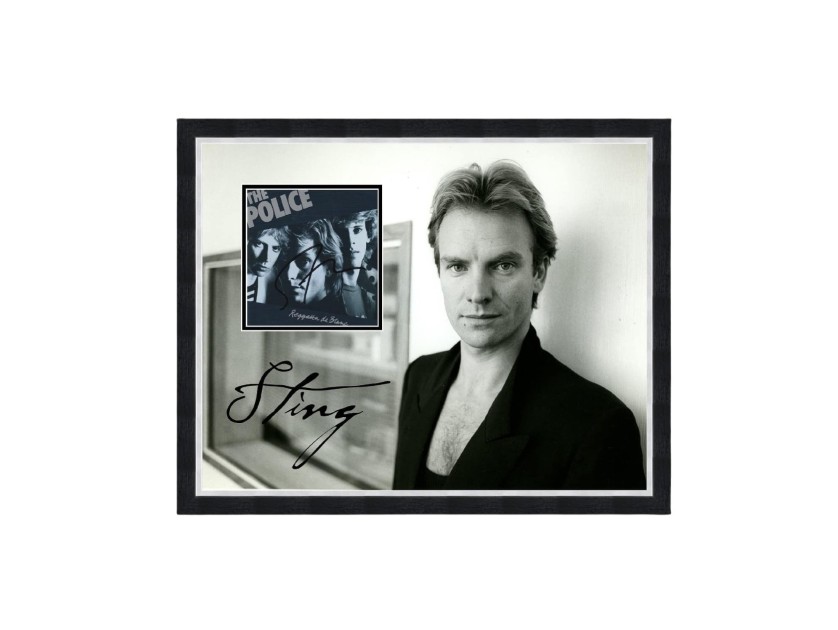 Sting Of The Police Signed CD Insert Photo Display - CharityStars