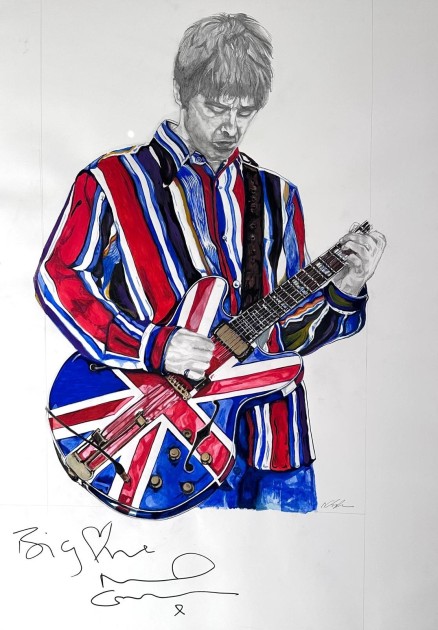 Noel Gallagher Signed Live 25 Original Artwork by Nicola Lydon ...