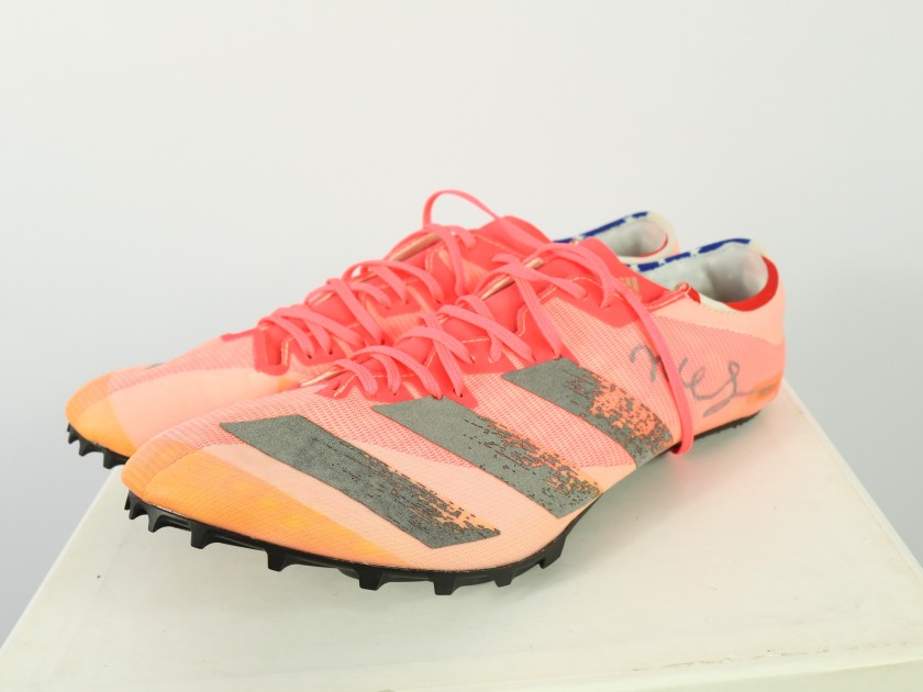 Adidas athlete Noah Lyles' competition shoes - autographed - CharityStars