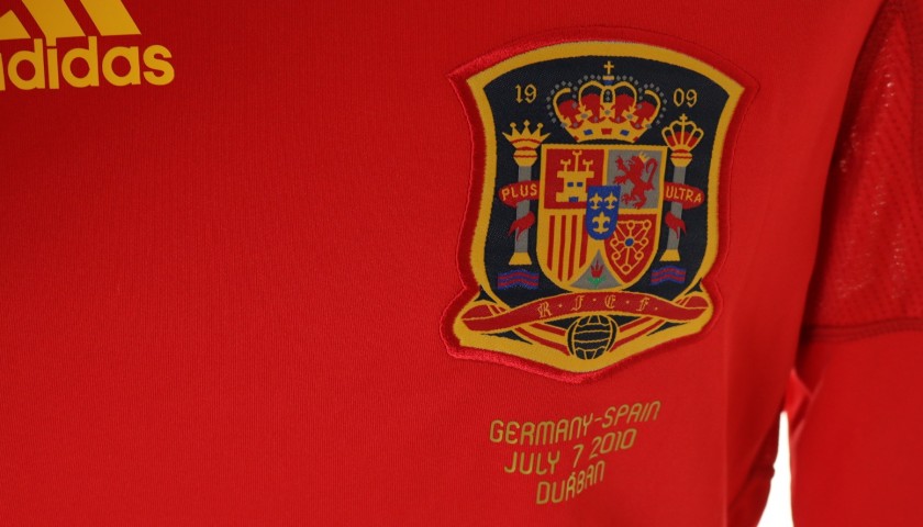Pique's Signed Match Shirt, Germany-Spain WC South Africa 2010 ...