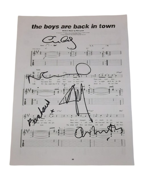 Oasis Signed Sheet Music - CharityStars