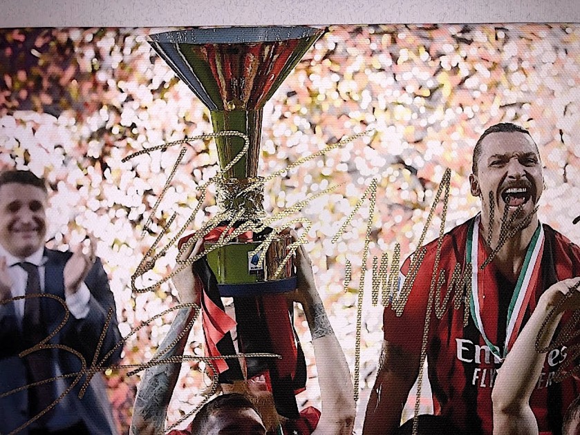 AC Milan Canvas, 2021/22 - Signed by the Players - CharityStars