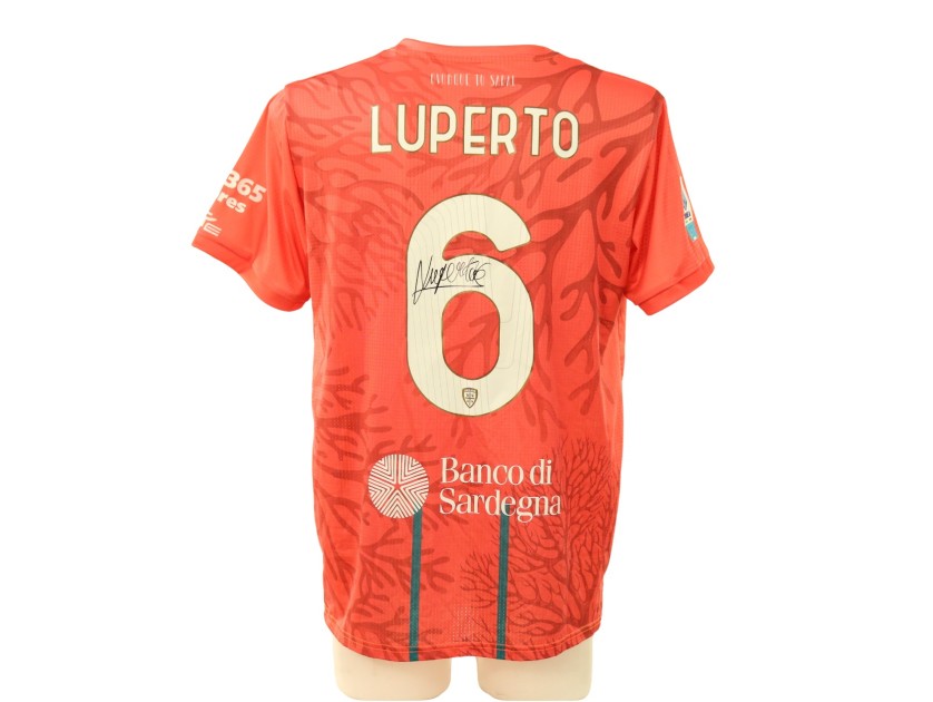 Luperto's Signed Unwashed Shirt, Cagliari vs Parma 2025 - CharityStars