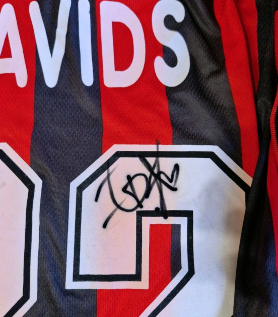 Edgar Davids AC Milan Signed Shirt - CharityStars