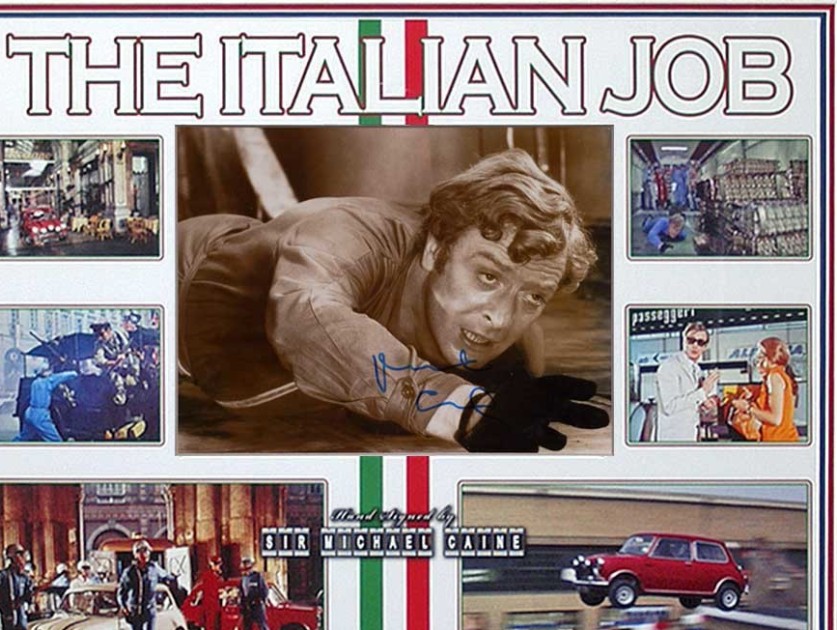 Sir Michael Caine Signed Italian Job Movie Presentation - CharityStars