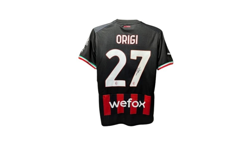 Divock Origi's AC Milan 2022/23 Signed Shirt - CharityStars