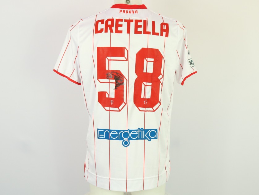 Cretella's unwashed Signed Shirt, Padova vs Albinoleffe 2024 - CharityStars