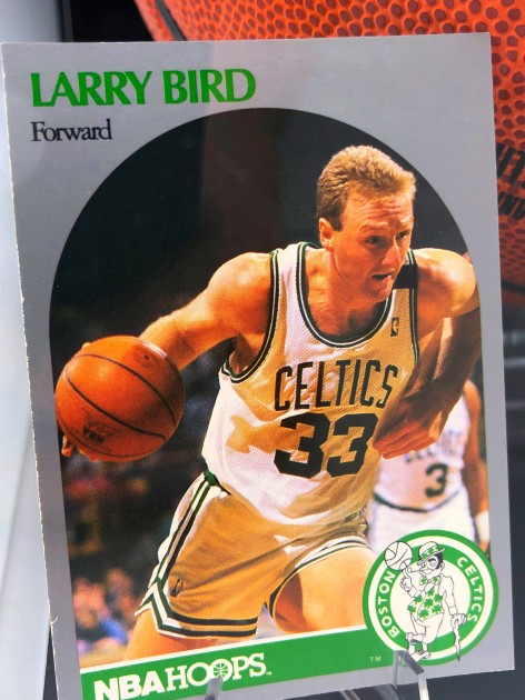 Larry Bird Signed Basketball Display - CharityStars