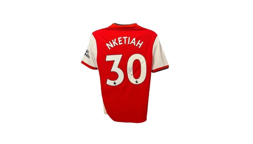 Eddie Nketiah Arsenal Signed Shirt - 2021/22 - CharityStars