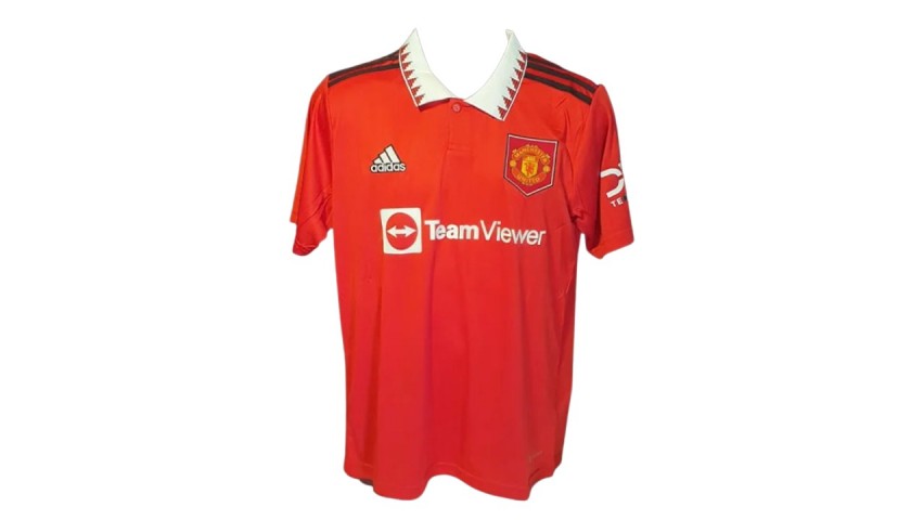 Alejandro Garnacho's Manchester United 2022/23 Signed Official Shirt ...