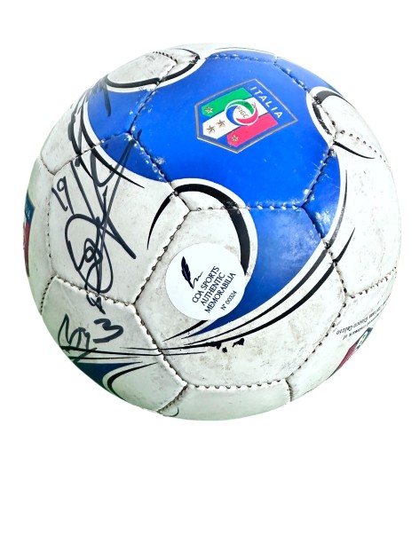 Italy Official Ball - Signed by Chiellini and Bonucci - CharityStars