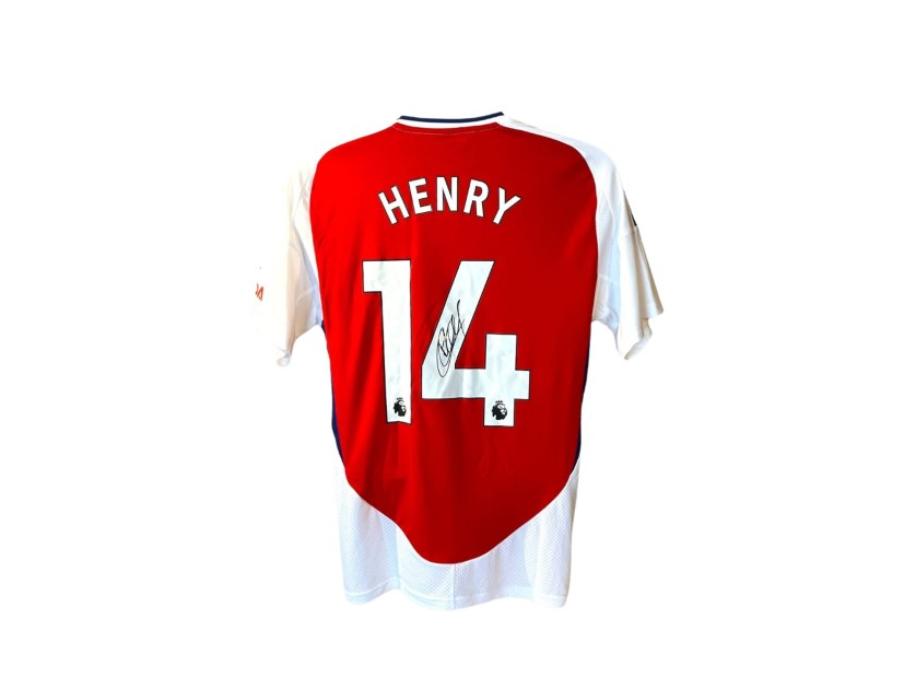 Thierry Henry's Arsenal 2024/15 Signed Official Shirt - CharityStars