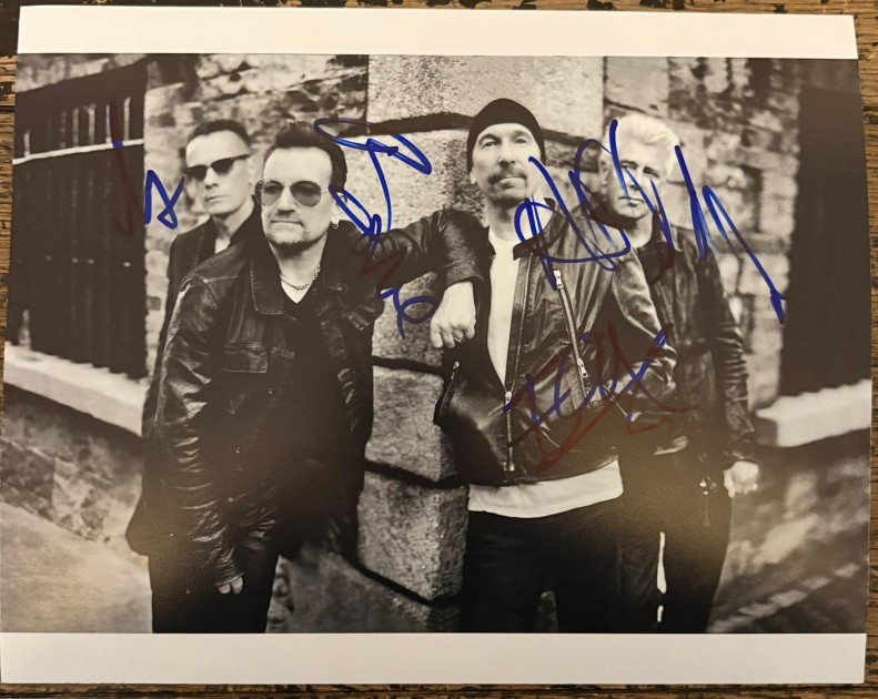 U2 Signed Photograph - CharityStars