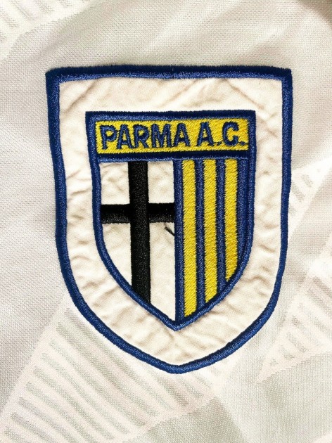 Asprilla's 1994/95 Parma Match Shirt - CharityStars