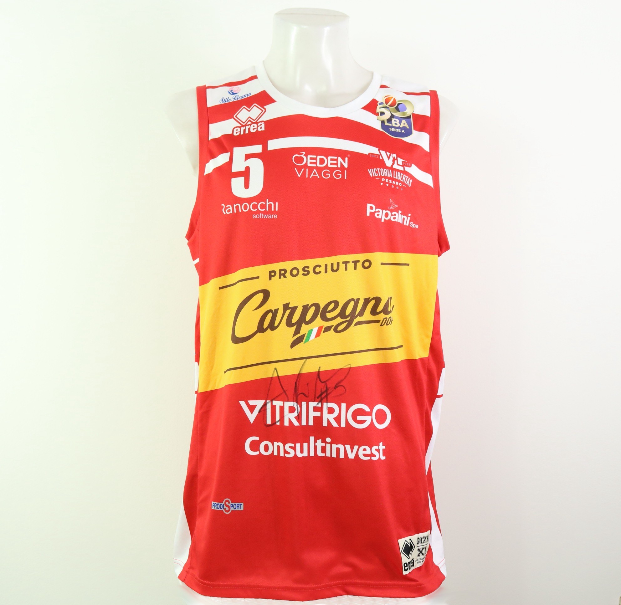 Filloy's Victoria Libertas Pesaro Signed Match Jersey 2020/21 ...